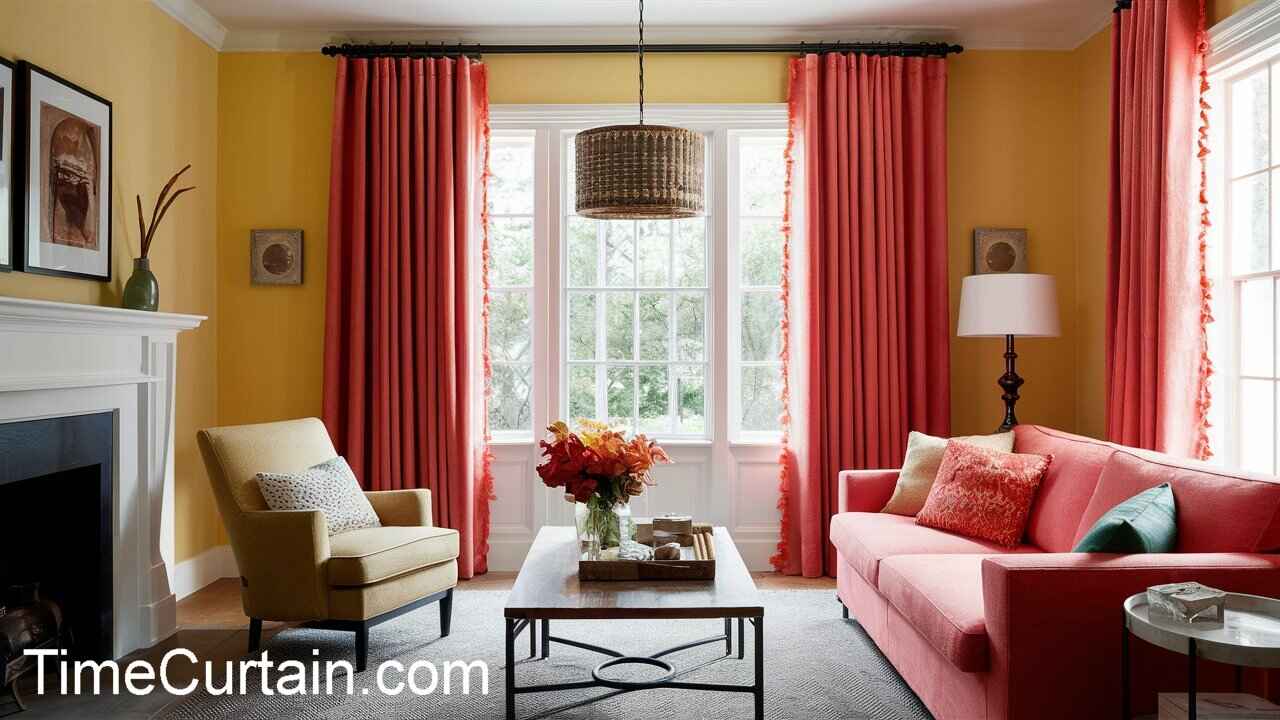 What Color Curtains Go With Yellow Wall? (With Images) - time curtain