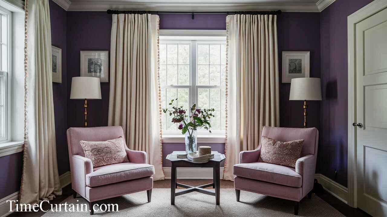 What Color Curtains Go with Purple Walls? (With Images) - time curtain