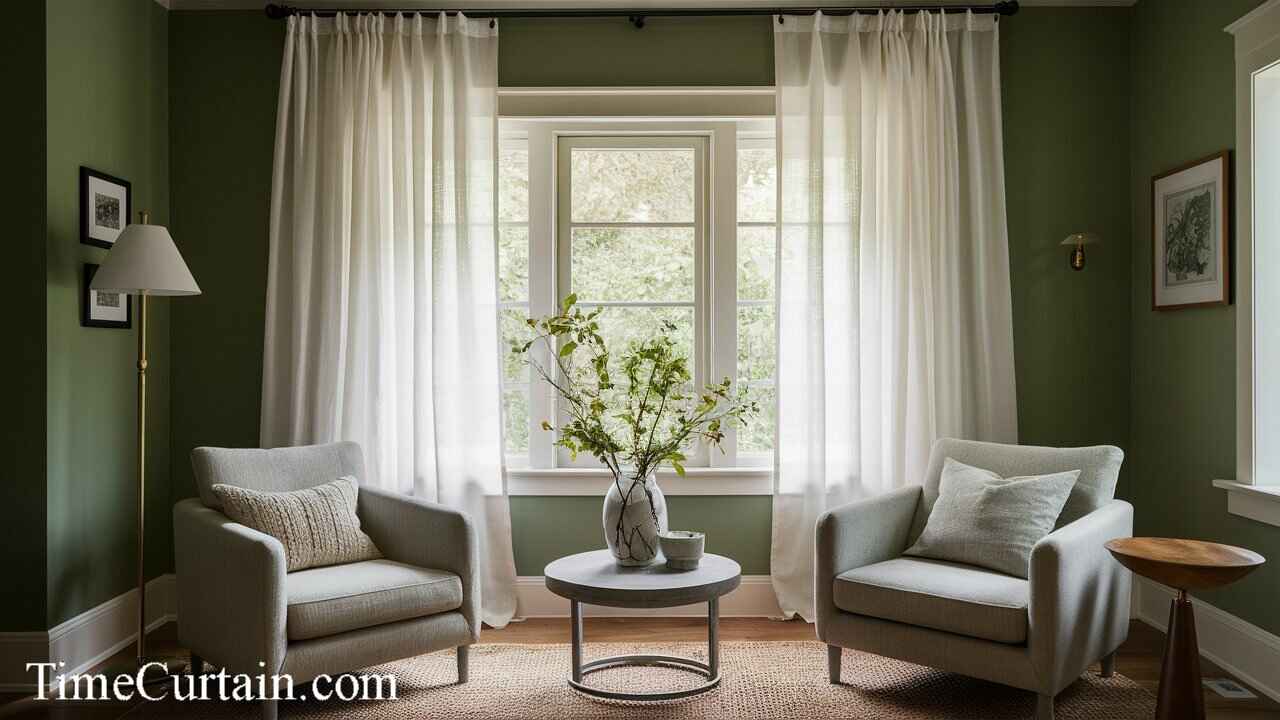 Curtain Color Ideas for Green Walls [With Photos]