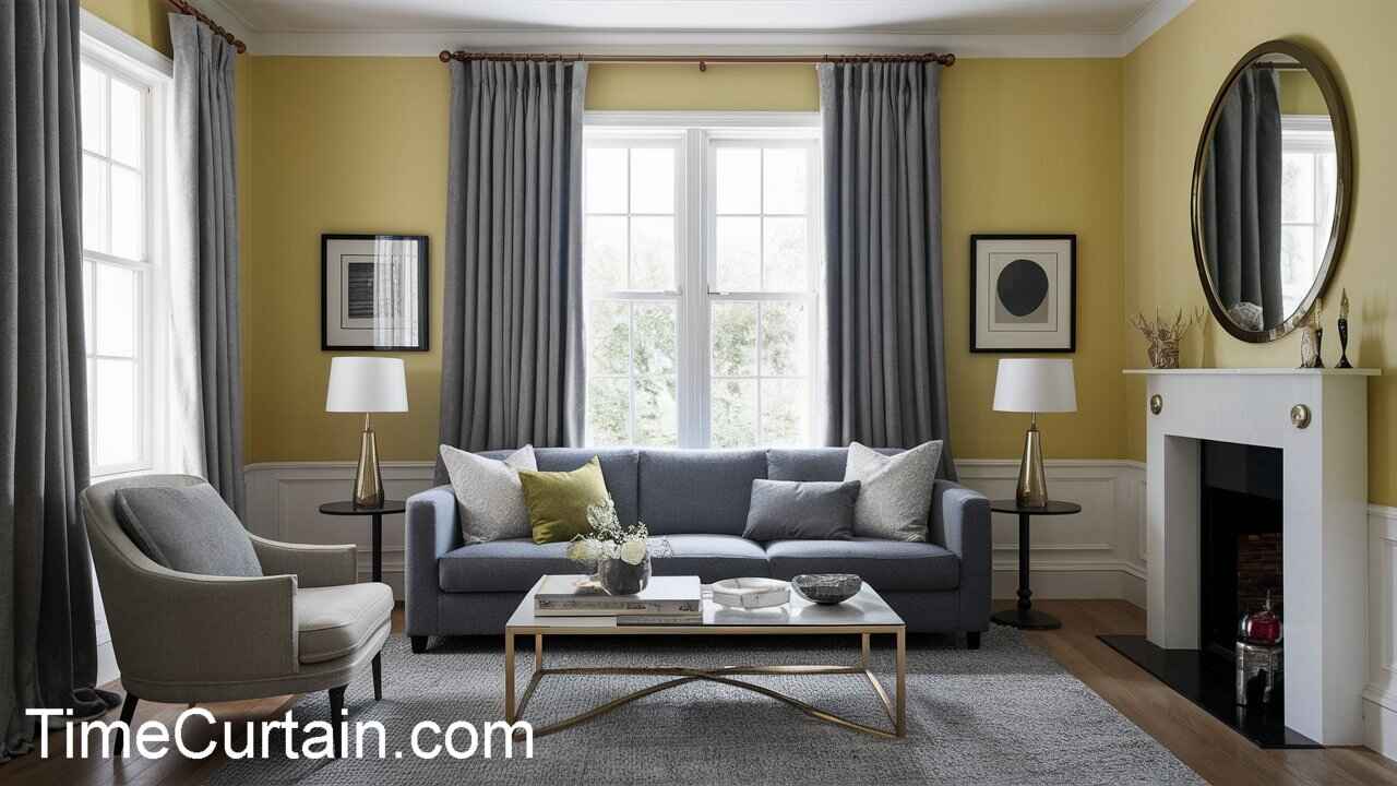What Color Curtains Go With Yellow Wall? (With Images) - time curtain