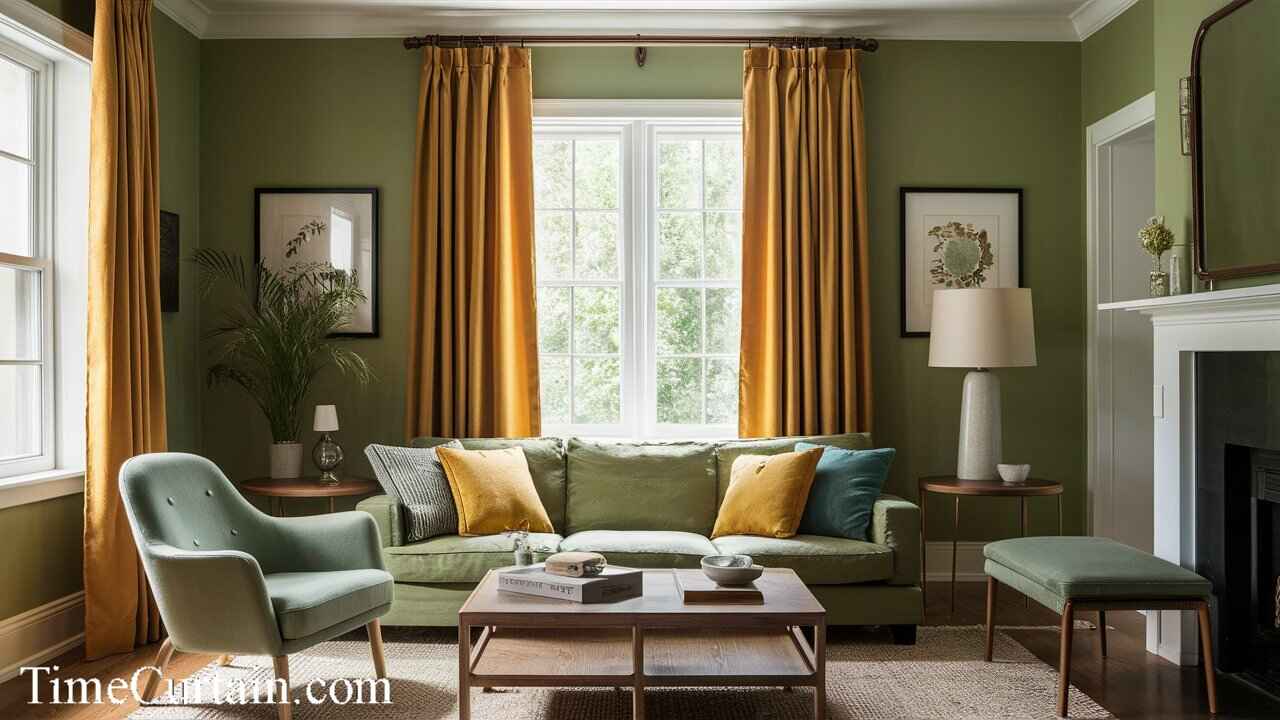 Curtain Color Ideas for Green Walls [With Photos]