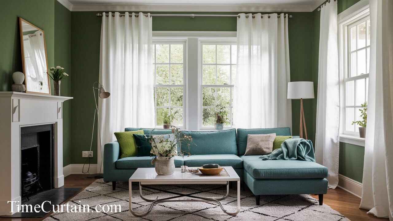 Curtain Color Ideas for Green Walls [With Photos]
